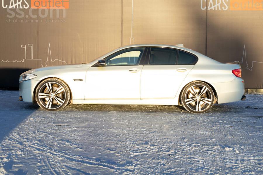 Green BMW 530 2012 in Riga, with an engine capacity of 3.00 L and mileage of 310 thousand km for 15990 €, photo 3 on AUTOMOTO.COM.LV