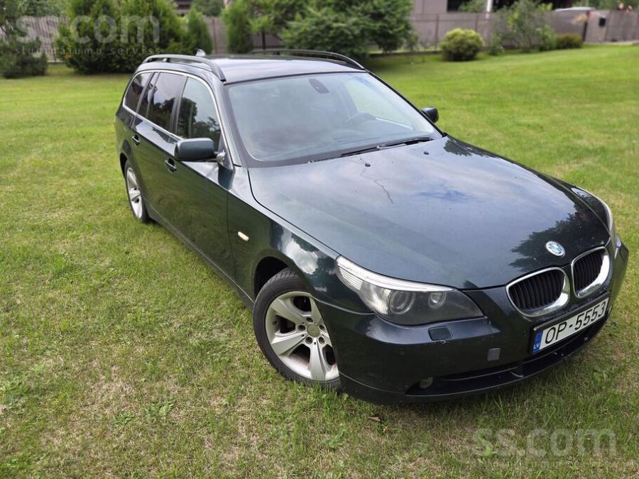 Green BMW 530 2004 in Riga, with an engine capacity of 3.00 L and mileage of 482 thousand km for 2000 €, photo 1 on AUTOMOTO.COM.LV