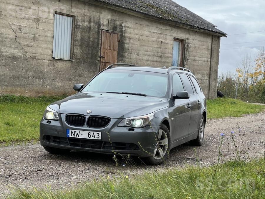 Pelēks BMW 530 2004 Rēzekne, ar dzinēja tilpumu 3.00 L un nobraukumu 410 tūkst. km par 2650 €, foto 1 vietnē AUTOMOTO.COM.LV