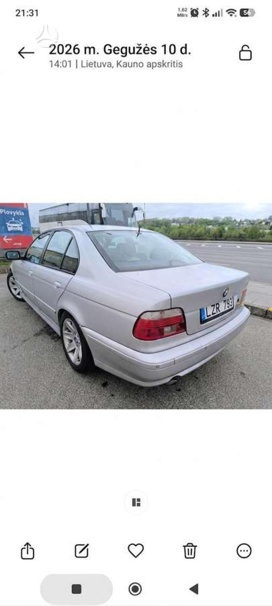 Grey BMW 530 2002 in Kaunas, with an engine capacity of 2.93 L and mileage of 365 thousand km for 3499 €, photo 4 on AUTOMOTO.COM.LV