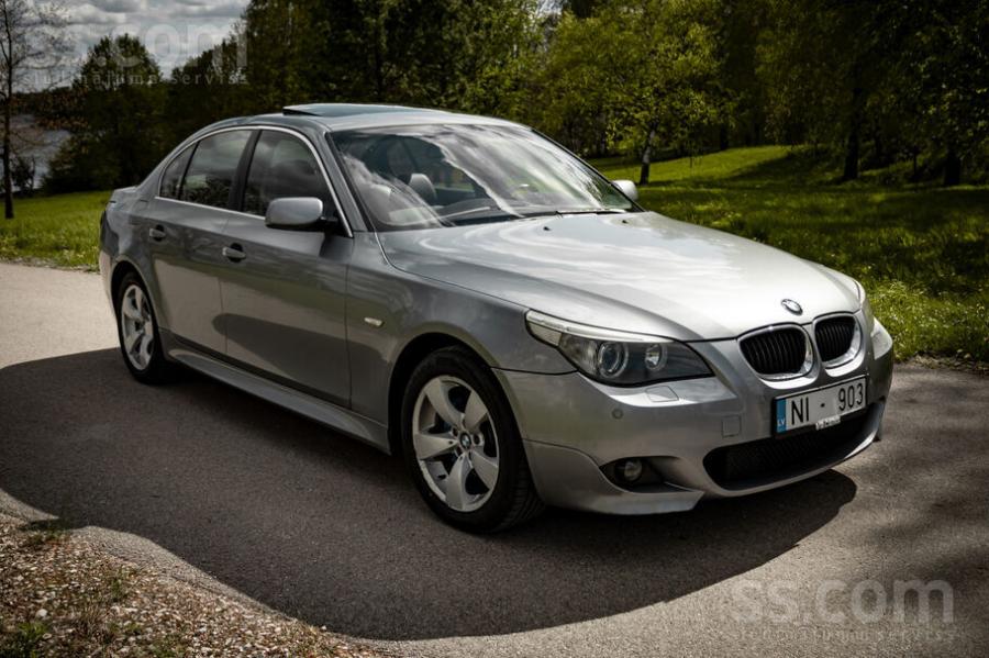 Grey BMW 530 2003 in Aizkraukle, with an engine capacity of 3.00 L and mileage of 422 thousand km for 3250 €, photo 1 on AUTOMOTO.COM.LV