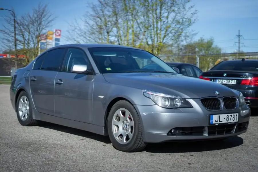 Grey BMW 530 2003 in Liepaja, with an engine capacity of 3.00 L and mileage of 350 thousand km for 4100 €, photo 6 on AUTOMOTO.COM.LV