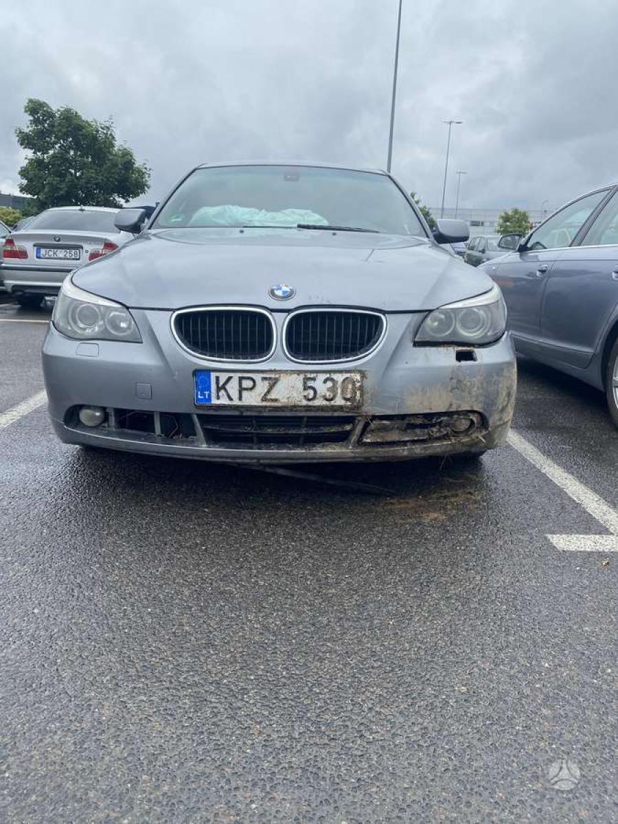Grey BMW 530 2003 in Vilnius, with an engine capacity of 2.99 L and mileage of 282 thousand km for 1200 €, photo 1 on AUTOMOTO.COM.LV