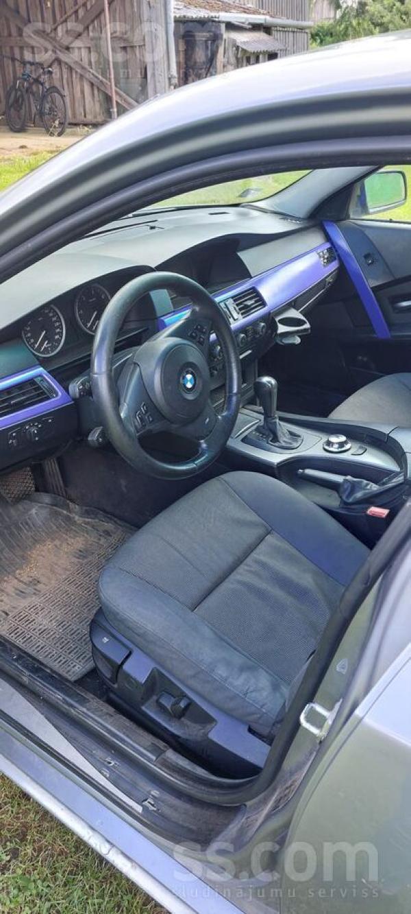 Grey BMW 530 2003 in Gulbene, with an engine capacity of 3.00 L and mileage of 620 thousand km for 1200 €, photo 5 on AUTOMOTO.COM.LV