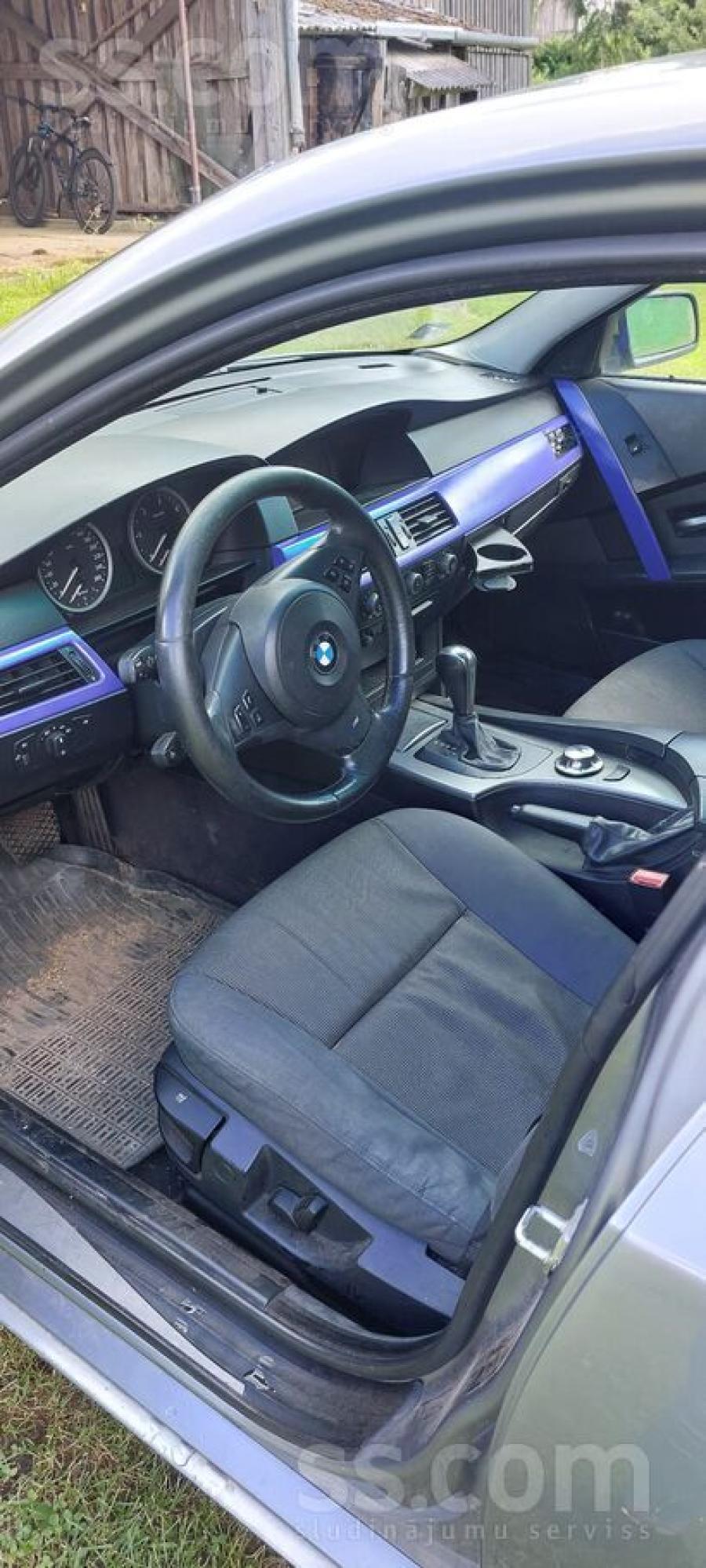 Grey BMW 530 2003 in Gulbene, with an engine capacity of 3.00 L and mileage of 620 thousand km for 1200 €, photo 6 on AUTOMOTO.COM.LV