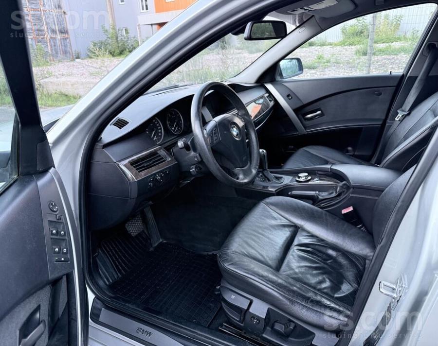 Grey BMW 530 2003 in Daugavpils, with an engine capacity of 3.00 L and mileage of 428 thousand km for 2690 €, photo 6 on AUTOMOTO.COM.LV
