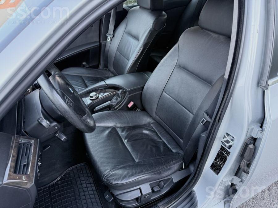 Grey BMW 530 2003 in Daugavpils, with an engine capacity of 3.00 L and mileage of 428 thousand km for 2690 €, photo 7 on AUTOMOTO.COM.LV