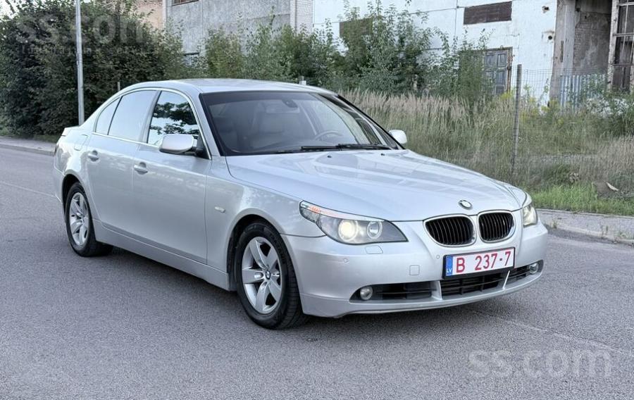 Grey BMW 530 2003 in Daugavpils, with an engine capacity of 3.00 L and mileage of 428 thousand km for 2690 €, photo 11 on AUTOMOTO.COM.LV