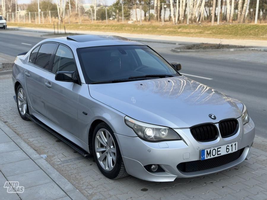 Grey BMW 530 2004 in Vilnius, with an engine capacity of 3.00 L and mileage of 404 thousand km for 4250 €, photo 6 on AUTOMOTO.COM.LV