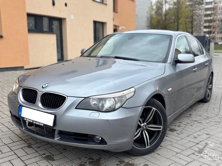 Grey BMW 530 2004 in Kaunas, with an engine capacity of 3.00 L and mileage of 450 thousand km for 2500 €, photo 6 on AUTOMOTO.COM.LV