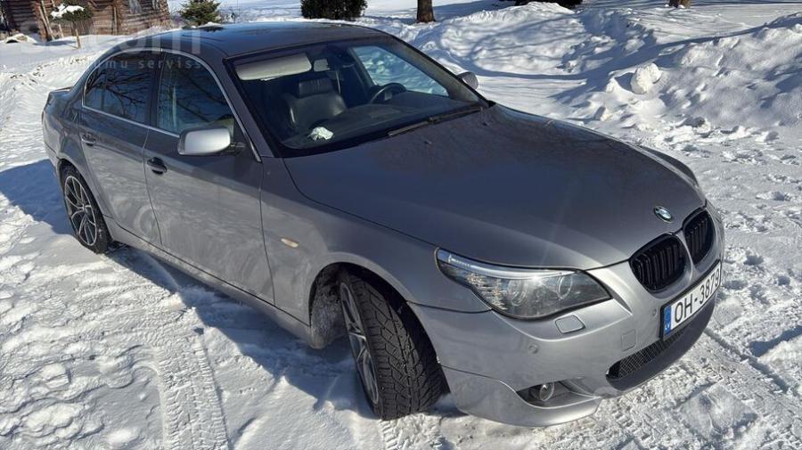 Grey BMW 530 2004 in Jekabpils, with an engine capacity of 3.00 L and mileage of 411 thousand km for 3800 €, photo 4 on AUTOMOTO.COM.LV