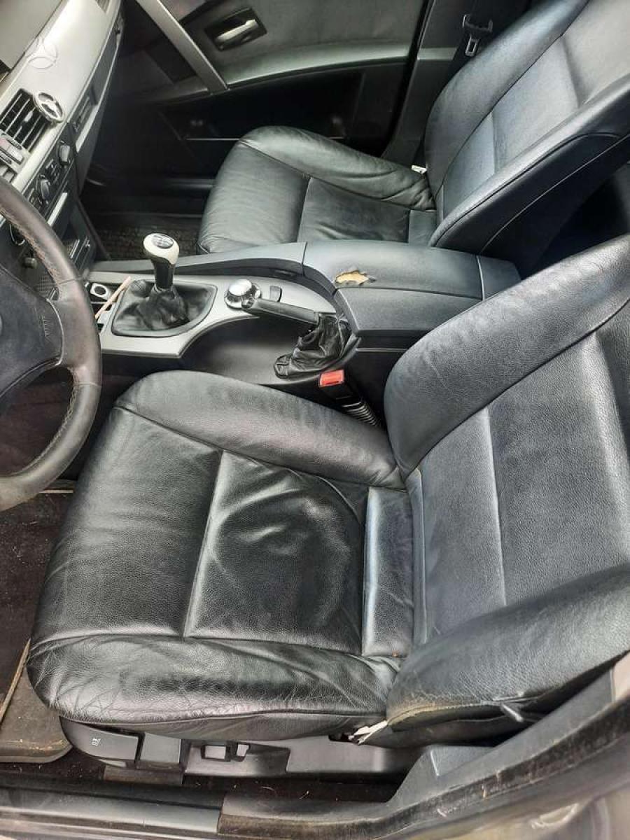 Pelēks BMW 530 2004 Kauņa, ar dzinēja tilpumu 3.00 L un nobraukumu 645 tūkst. km par 1300 €, foto 7 vietnē AUTOMOTO.COM.LV