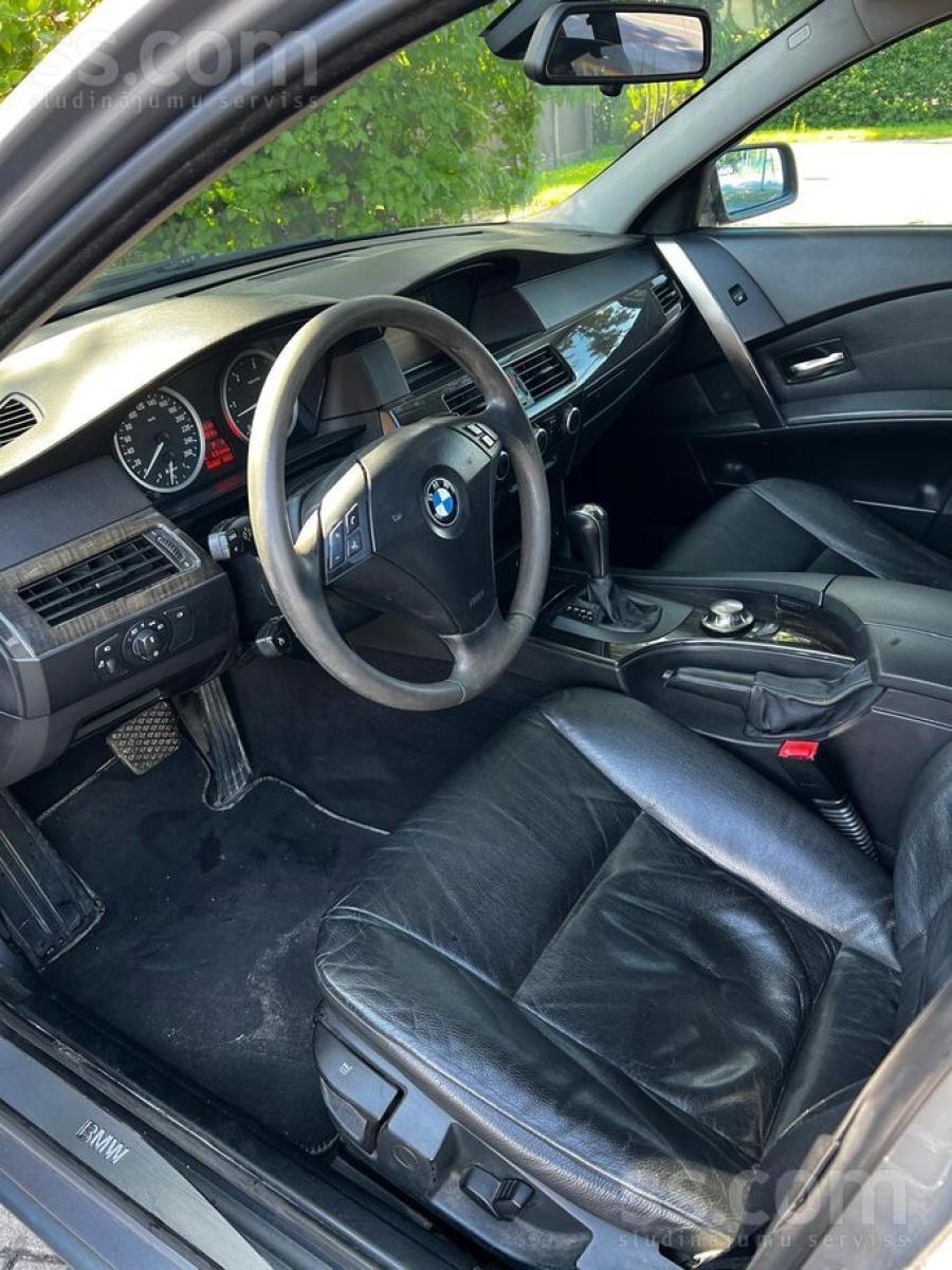 Grey BMW 530 2004 in Jelgava, with an engine capacity of 3.00 L and mileage of 466 thousand km for 3200 €, photo 6 on AUTOMOTO.COM.LV