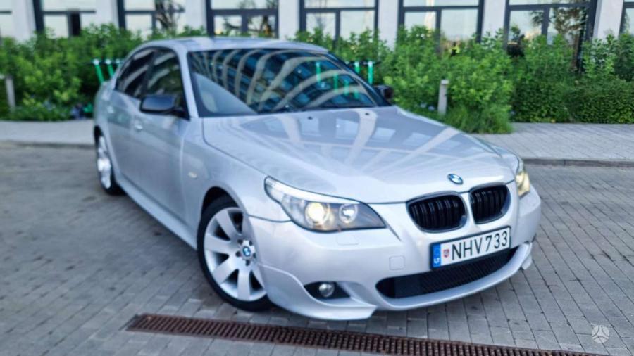 Grey BMW 530 2005 in Vilnius, with an engine capacity of 2.99 L and mileage of 421 thousand km for 4350 €, photo 1 on AUTOMOTO.COM.LV