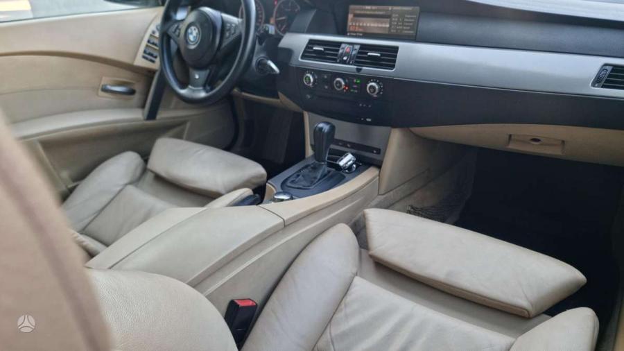 Grey BMW 530 2005 in Vilnius, with an engine capacity of 2.99 L and mileage of 421 thousand km for 4350 €, photo 9 on AUTOMOTO.COM.LV