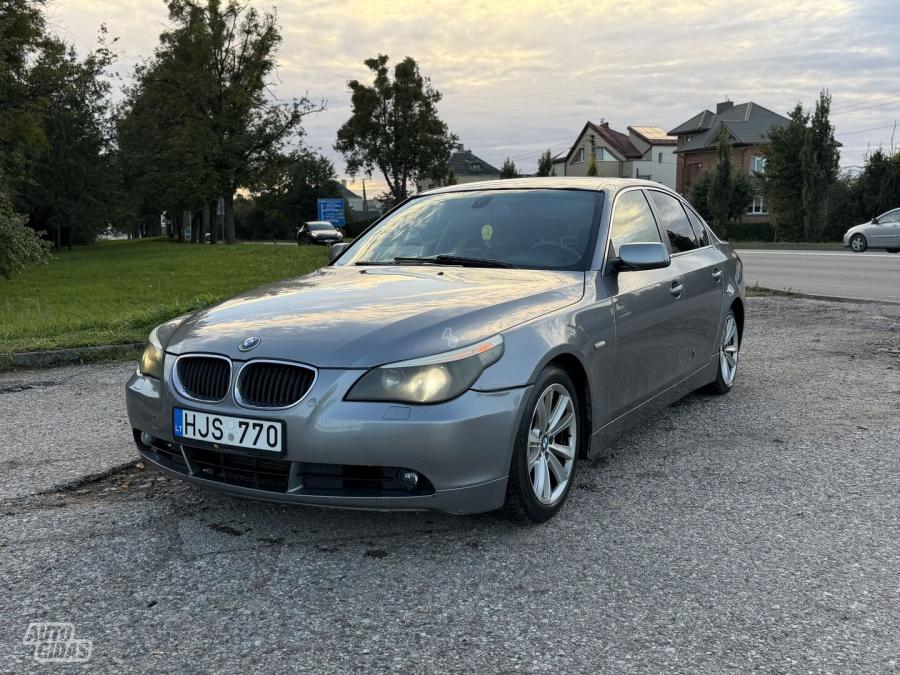 Pelēks BMW 530 2005 Kauņa, ar dzinēja tilpumu 3.00 L un nobraukumu 280 tūkst. km par 2300 €, foto 1 vietnē AUTOMOTO.COM.LV