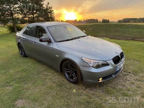 Grey BMW 530 2005 in Aizkraukle, with an engine capacity of 3.00 L and mileage of 320 thousand km for 3450 €, photo 7 on AUTOMOTO.COM.LV