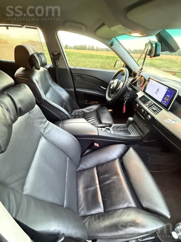 Grey BMW 530 2005 in Aizkraukle, with an engine capacity of 3.00 L and mileage of 320 thousand km for 3450 €, photo 8 on AUTOMOTO.COM.LV