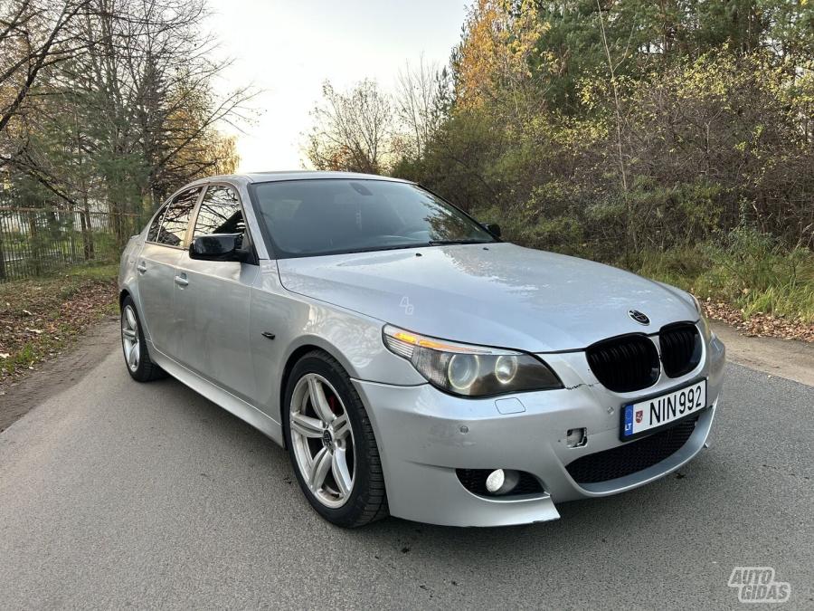 Pelēks BMW 530 2005 Viļņa, ar dzinēja tilpumu 3.00 L un nobraukumu 395 tūkst. km par 3000 €, foto 3 vietnē AUTOMOTO.COM.LV