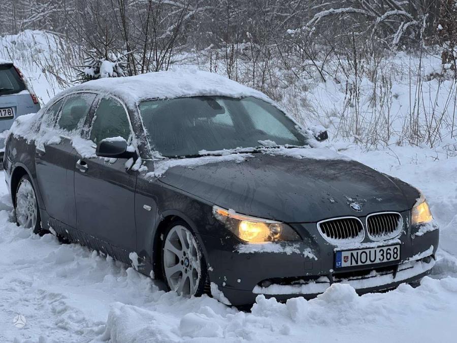 Grey BMW 530 2006 in Klaipeda, with an engine capacity of 2.98 L and mileage of 335 thousand km for 2300 €, photo 1 on AUTOMOTO.COM.LV