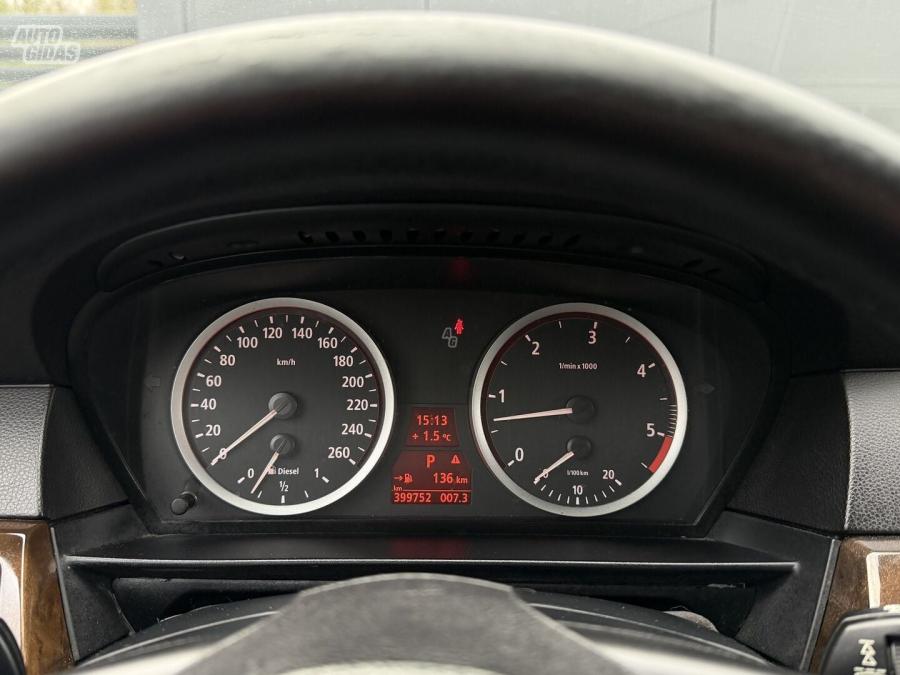 Grey BMW 530 2006 in Vilnius, with an engine capacity of 3.00 L and mileage of 400 thousand km for 4850 €, photo 20 on AUTOMOTO.COM.LV