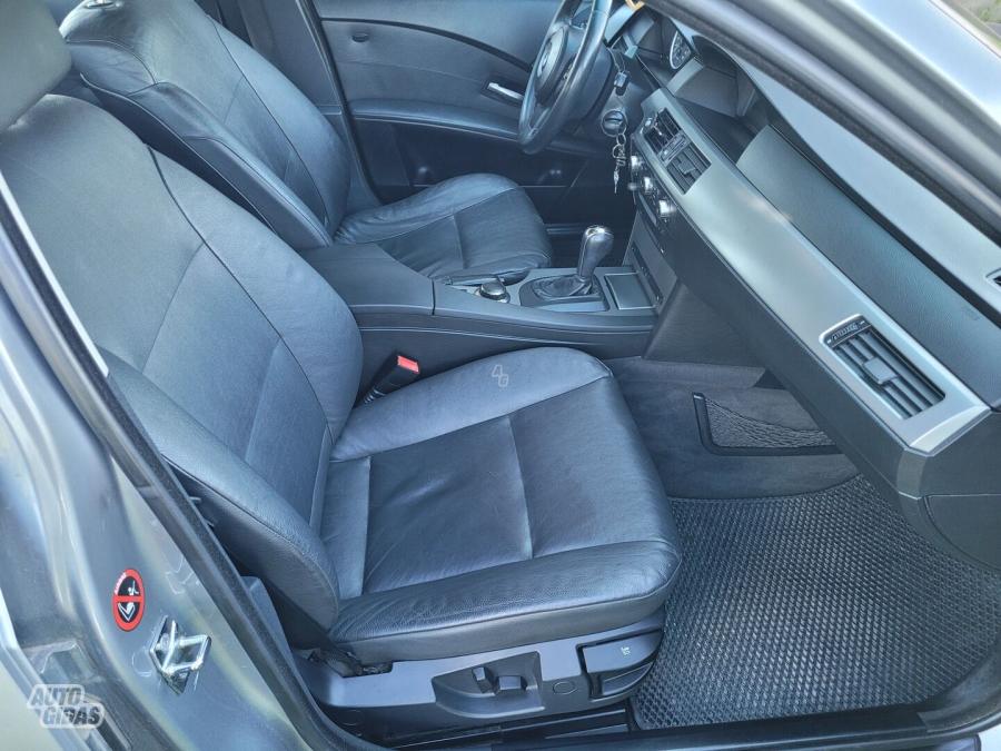 Grey BMW 530 2006 in Vilnius, with an engine capacity of 3.00 L and mileage of 460 thousand km for 3600 €, photo 10 on AUTOMOTO.COM.LV