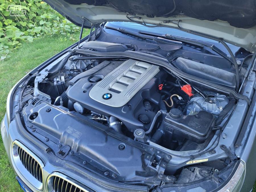Grey BMW 530 2006 in Vilnius, with an engine capacity of 3.00 L and mileage of 460 thousand km for 3600 €, photo 15 on AUTOMOTO.COM.LV