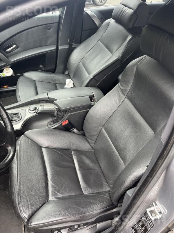 Grey BMW 530 2006 in Riga, with an engine capacity of 3.00 L and mileage of 215 thousand km for 2300 €, photo 9 on AUTOMOTO.COM.LV