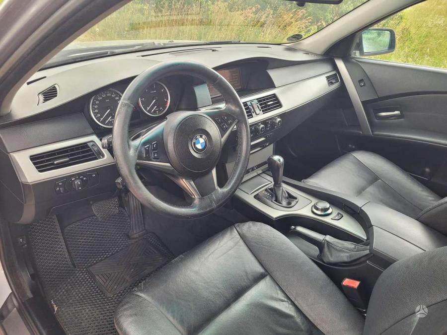 Pelēks BMW 530 2006 Viļņa, ar dzinēja tilpumu 2.99 L un nobraukumu 460 tūkst. km par 3000 €, foto 7 vietnē AUTOMOTO.COM.LV