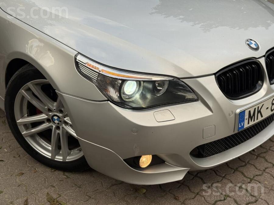 Grey BMW 530 2006 in Jelgava, with an engine capacity of 3.00 L and mileage of 0 thousand km for 5500 €, photo 10 on AUTOMOTO.COM.LV