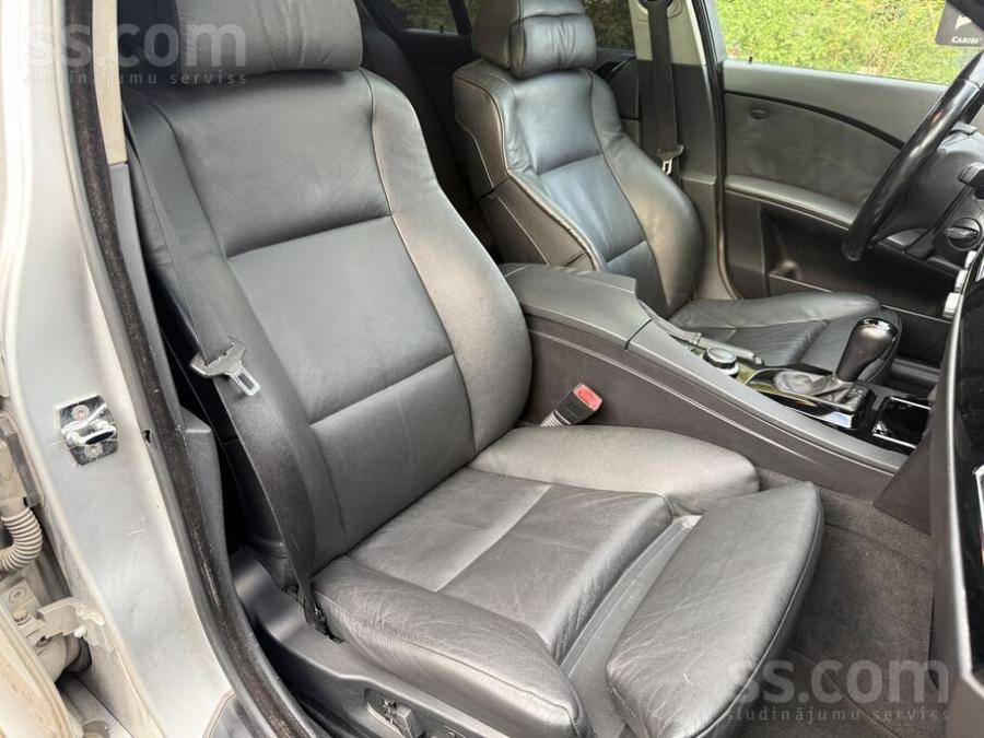 Grey BMW 530 2006 in Jelgava, with an engine capacity of 3.00 L and mileage of 0 thousand km for 5500 €, photo 18 on AUTOMOTO.COM.LV