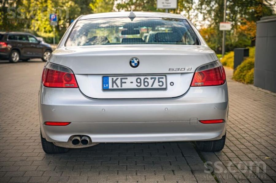 Pelēks BMW 530 2006 Rīga, ar dzinēja tilpumu 3.00 L un nobraukumu 327 tūkst. km par 2990 €, foto 6 vietnē AUTOMOTO.COM.LV