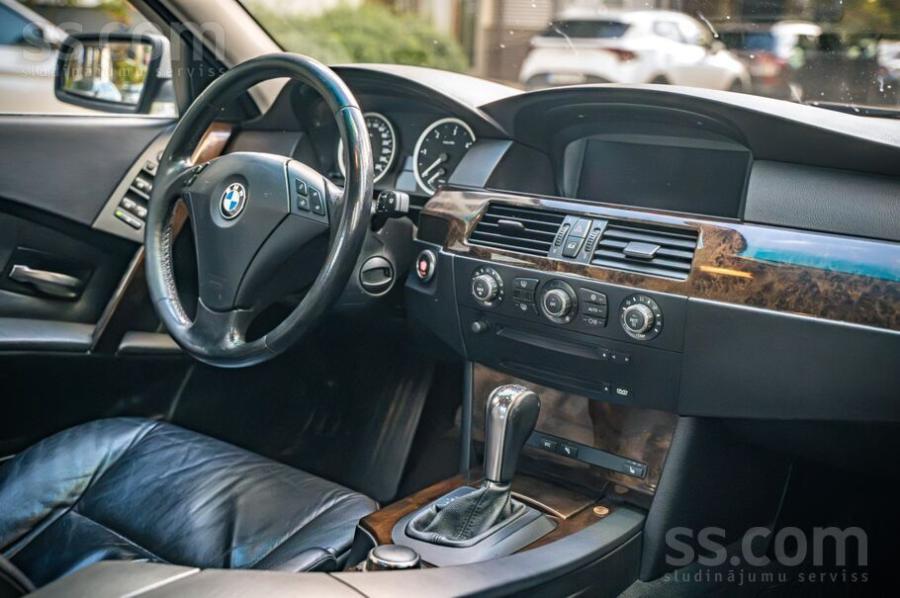 Pelēks BMW 530 2006 Rīga, ar dzinēja tilpumu 3.00 L un nobraukumu 327 tūkst. km par 2990 €, foto 8 vietnē AUTOMOTO.COM.LV