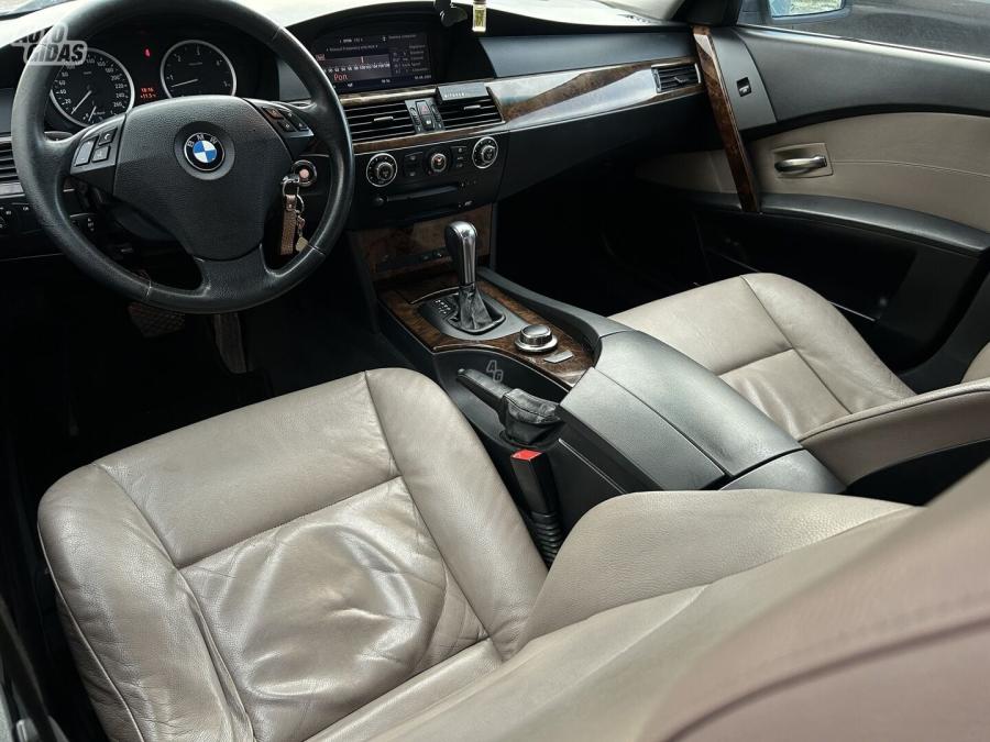 Pelēks BMW 530 2007 Kauņa, ar dzinēja tilpumu 3.00 L un nobraukumu 330 tūkst. km par 3450 €, foto 14 vietnē AUTOMOTO.COM.LV