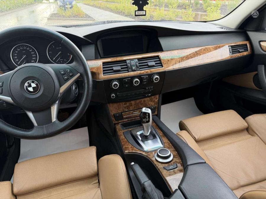 Grey BMW 530 2007 in Vilnius, with an engine capacity of 2.99 L and mileage of 400 thousand km for 5999 €, photo 29 on AUTOMOTO.COM.LV