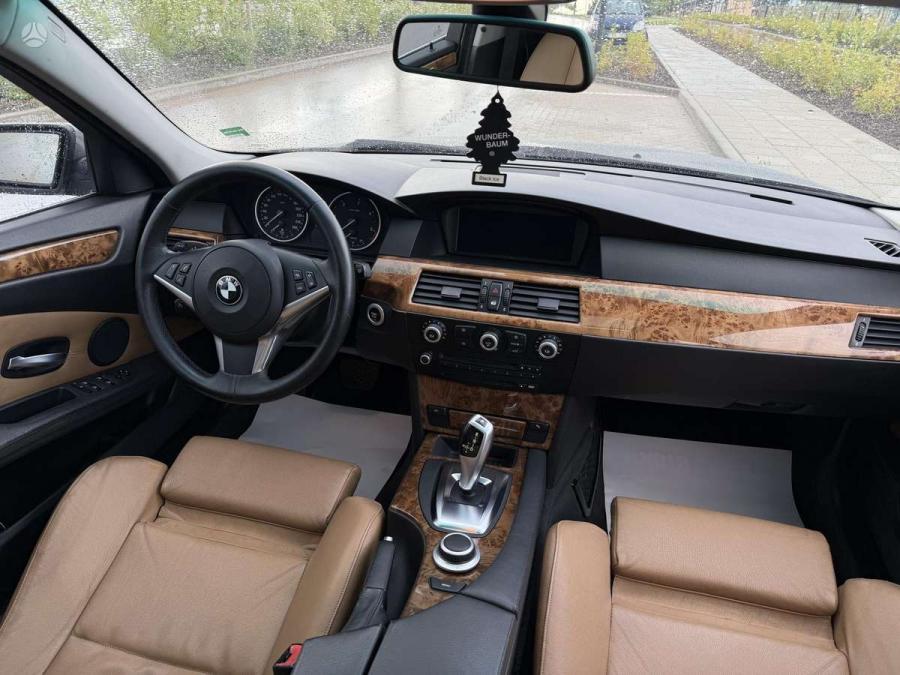 Grey BMW 530 2007 in Vilnius, with an engine capacity of 2.99 L and mileage of 400 thousand km for 5999 €, photo 30 on AUTOMOTO.COM.LV