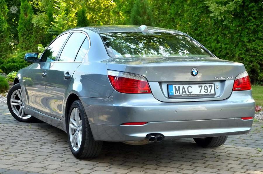 Grey BMW 530 2007 in Kaisiadorys, with an engine capacity of 2.99 L and mileage of 289 thousand km for 7499 €, photo 4 on AUTOMOTO.COM.LV