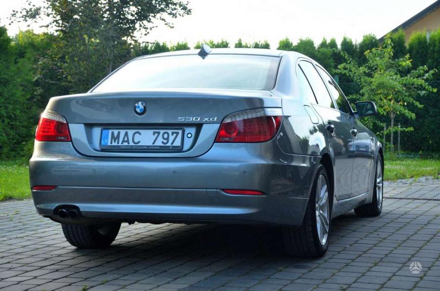 Grey BMW 530 2007 in Kaisiadorys, with an engine capacity of 2.99 L and mileage of 289 thousand km for 7499 €, photo 5 on AUTOMOTO.COM.LV