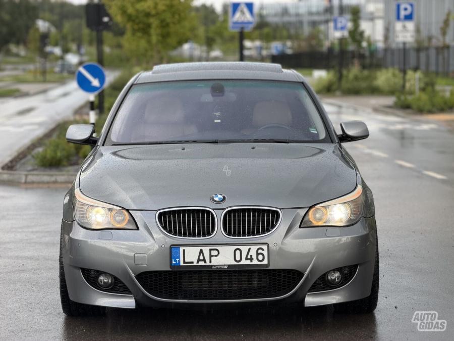 Pelēks BMW 530 2007 Viļņa, ar dzinēja tilpumu 3.00 L un nobraukumu 400 tūkst. km par 5900 €, foto 4 vietnē AUTOMOTO.COM.LV