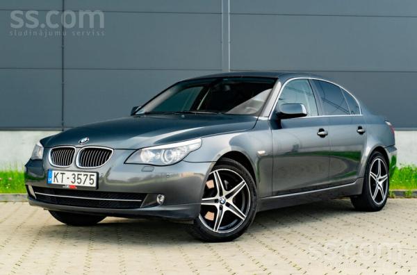 Grey BMW 530 2008 in Riga, with an engine capacity of 3.00 L and mileage of 307 thousand km for 5990 €, photo 1 on AUTOMOTO.COM.LV