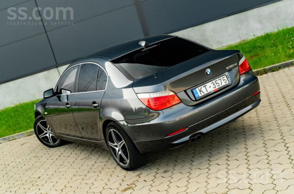 Grey BMW 530 2008 in Riga, with an engine capacity of 3.00 L and mileage of 307 thousand km for 5990 €, photo 5 on AUTOMOTO.COM.LV
