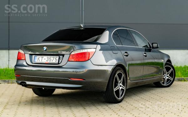Grey BMW 530 2008 in Riga, with an engine capacity of 3.00 L and mileage of 307 thousand km for 5990 €, photo 7 on AUTOMOTO.COM.LV