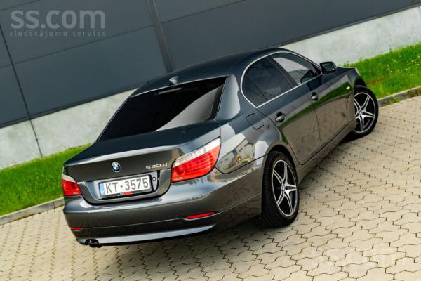 Grey BMW 530 2008 in Riga, with an engine capacity of 3.00 L and mileage of 307 thousand km for 5990 €, photo 8 on AUTOMOTO.COM.LV