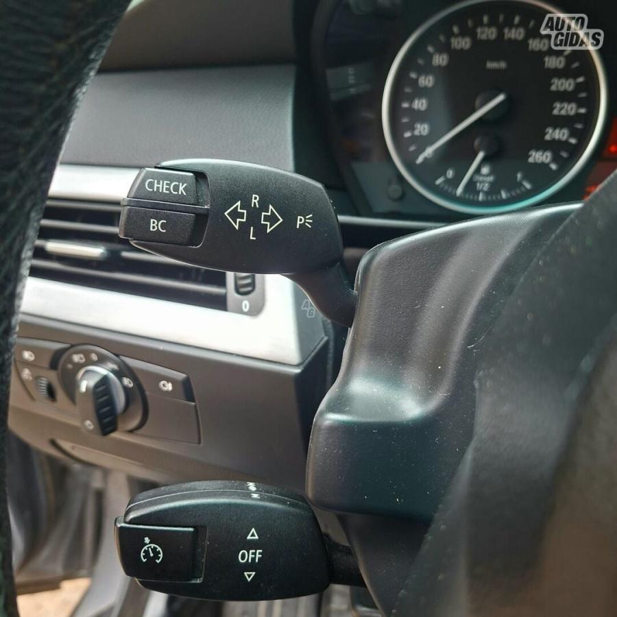 Grey BMW 530 2008 in Kaunas, with an engine capacity of 3.00 L and mileage of 320 thousand km for 4600 €, photo 19 on AUTOMOTO.COM.LV