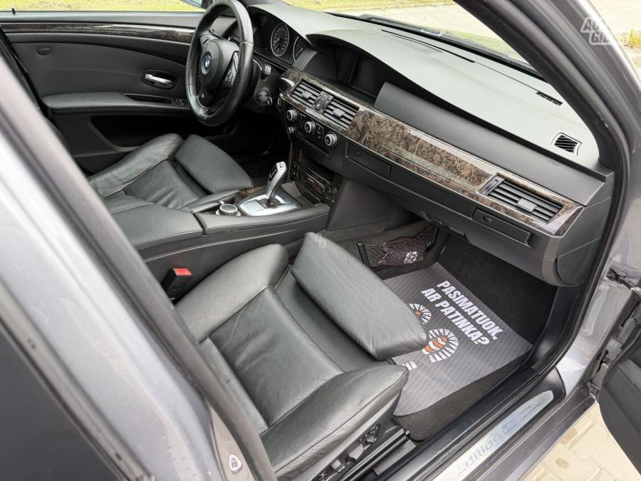 Grey BMW 530 2008 in Vilnius, with an engine capacity of 3.00 L and mileage of 289 thousand km for 4300 €, photo 20 on AUTOMOTO.COM.LV