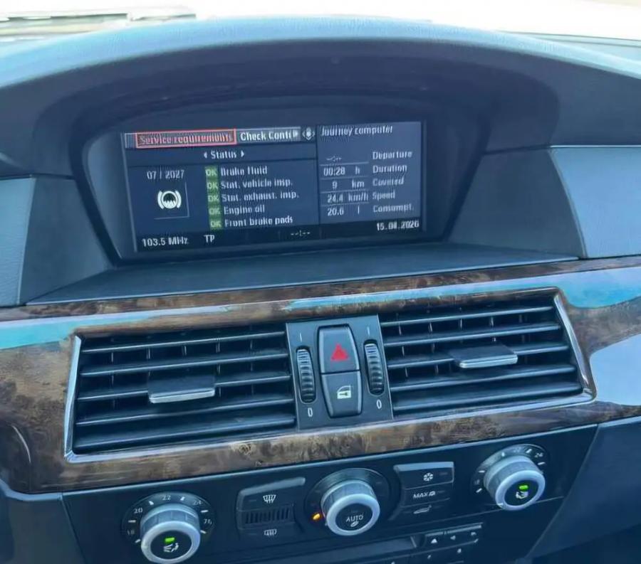 Grey BMW 530 2008 in Telschi, with an engine capacity of 3.00 L and mileage of 253 thousand km for 5490 €, photo 20 on AUTOMOTO.COM.LV