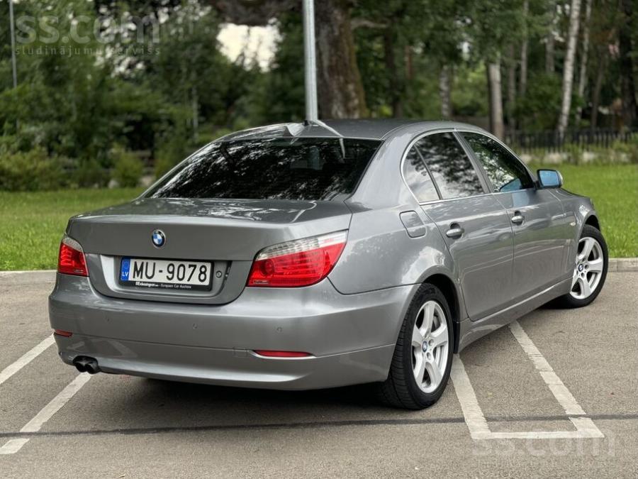 Grey BMW 530 2008 in Riga, with an engine capacity of 3.00 L and mileage of 307 thousand km for 5200 €, photo 7 on AUTOMOTO.COM.LV