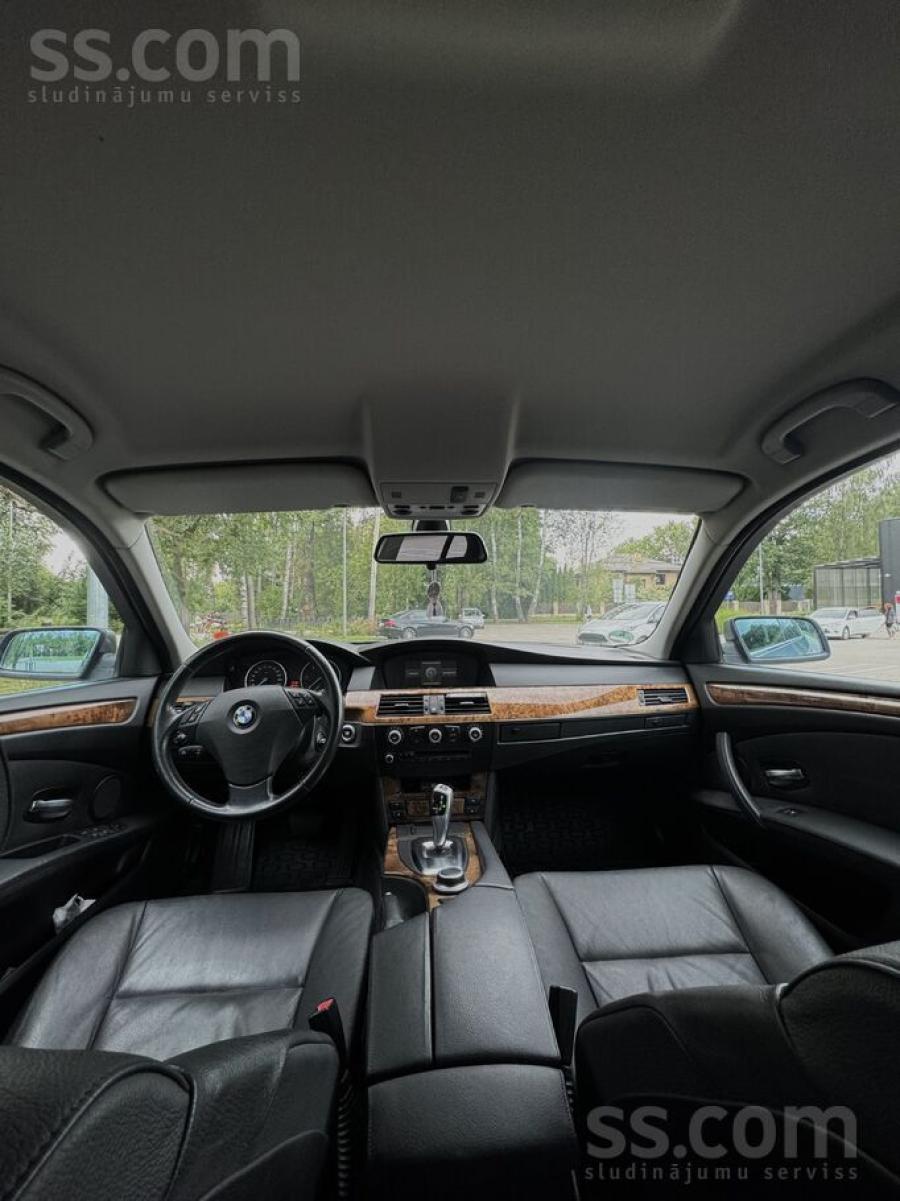 Grey BMW 530 2008 in Riga, with an engine capacity of 3.00 L and mileage of 307 thousand km for 5200 €, photo 16 on AUTOMOTO.COM.LV