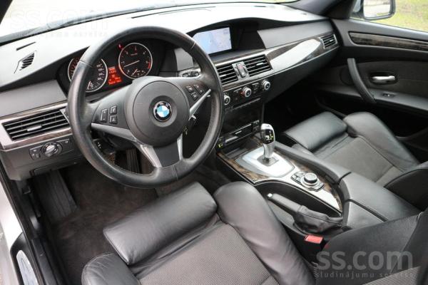 Grey BMW 530 2009 in Riga, with an engine capacity of 3.00 L and mileage of 343 thousand km for 5100 €, photo 10 on AUTOMOTO.COM.LV