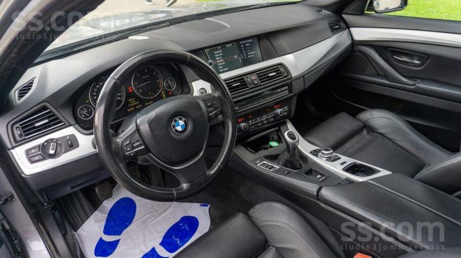 Grey BMW 530 2010 in Riga, with an engine capacity of 3.00 L and mileage of 261 thousand km for 6990 €, photo 11 on AUTOMOTO.COM.LV